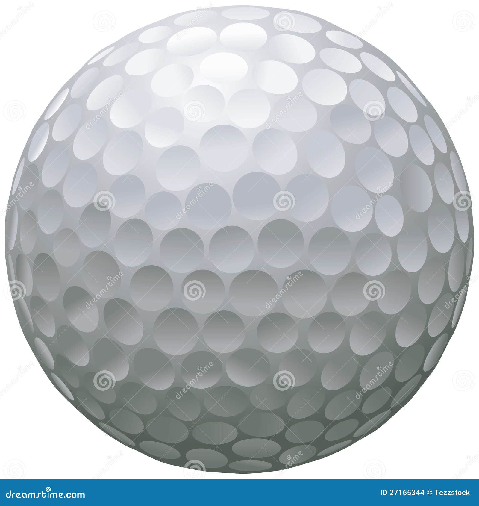 Golf Ball Vector Simple