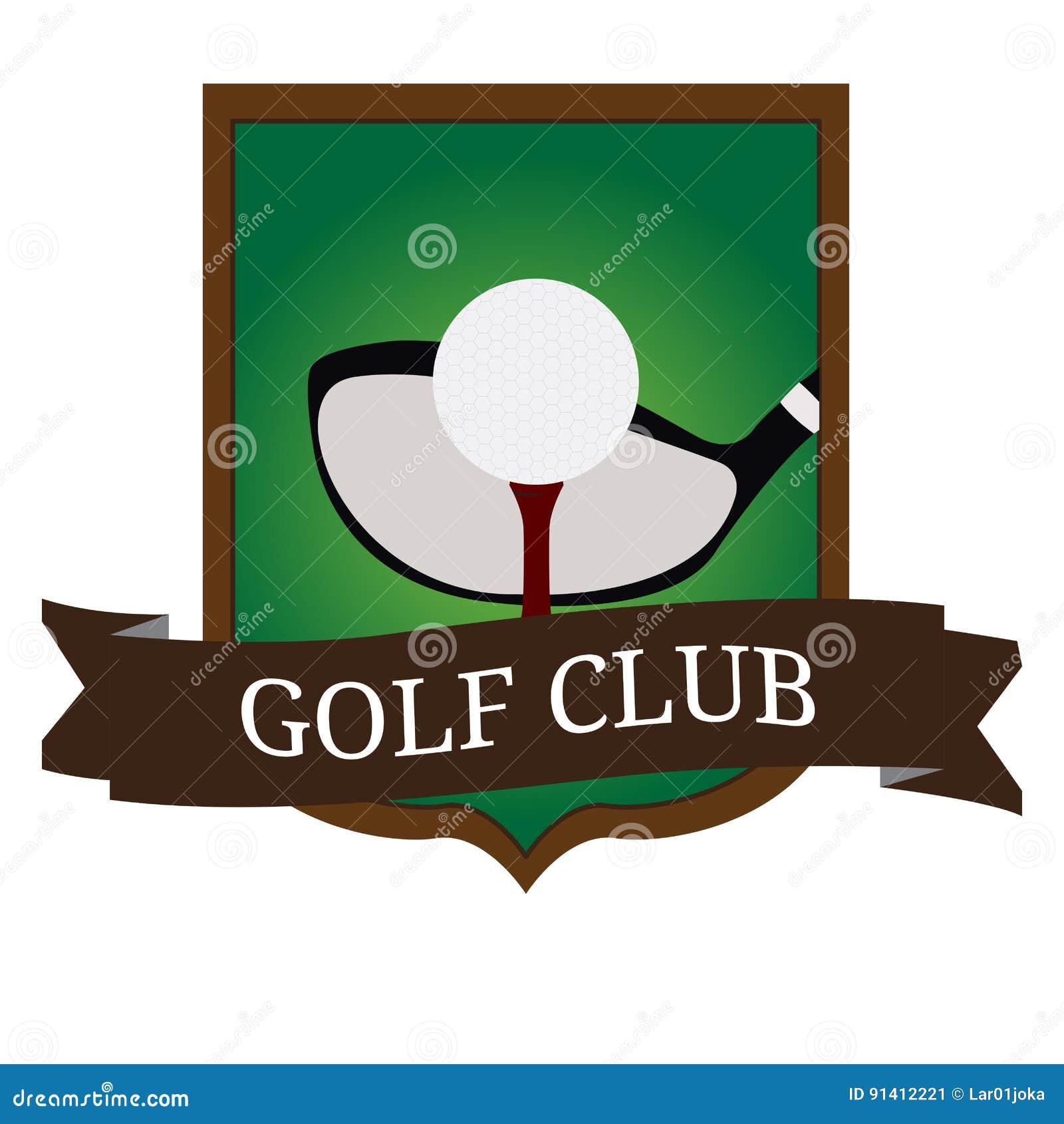 Isolated golf emblem stock vector. Illustration of game - 91412221