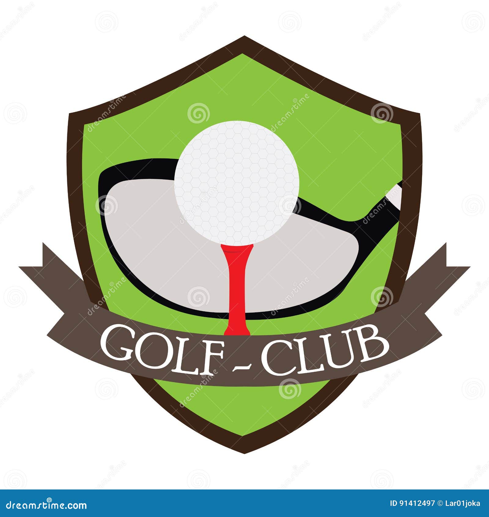 Isolated golf emblem stock vector. Illustration of club - 91412497