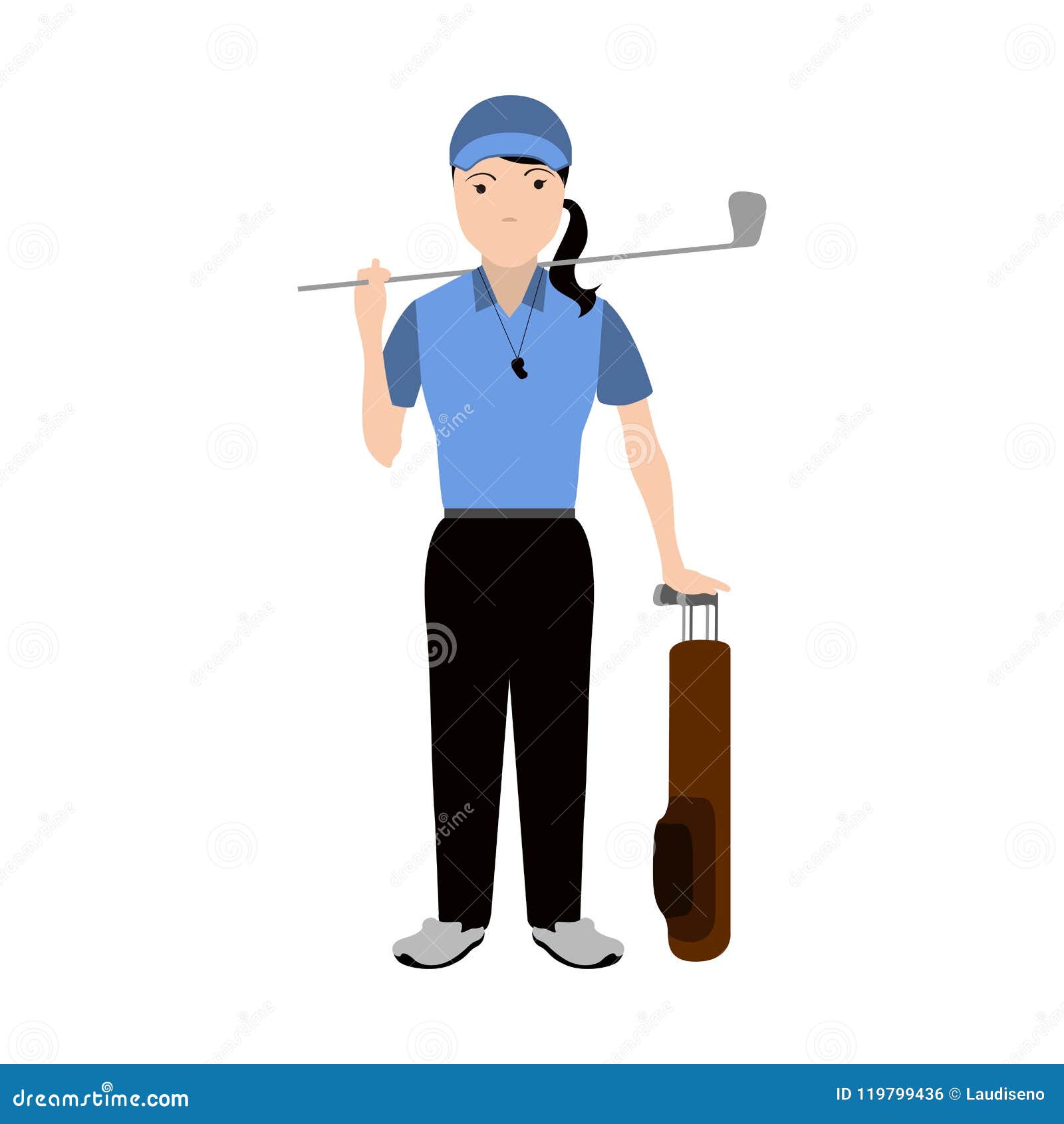 Isolated Golf Player Avatar Stock Vector - Illustration of uniform ...