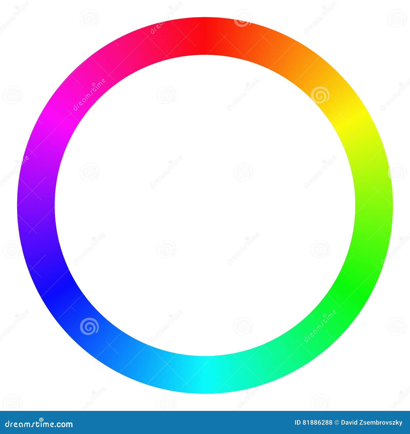 Isolated Gradient Rainbow Ring Color Palette Stock Vector ...