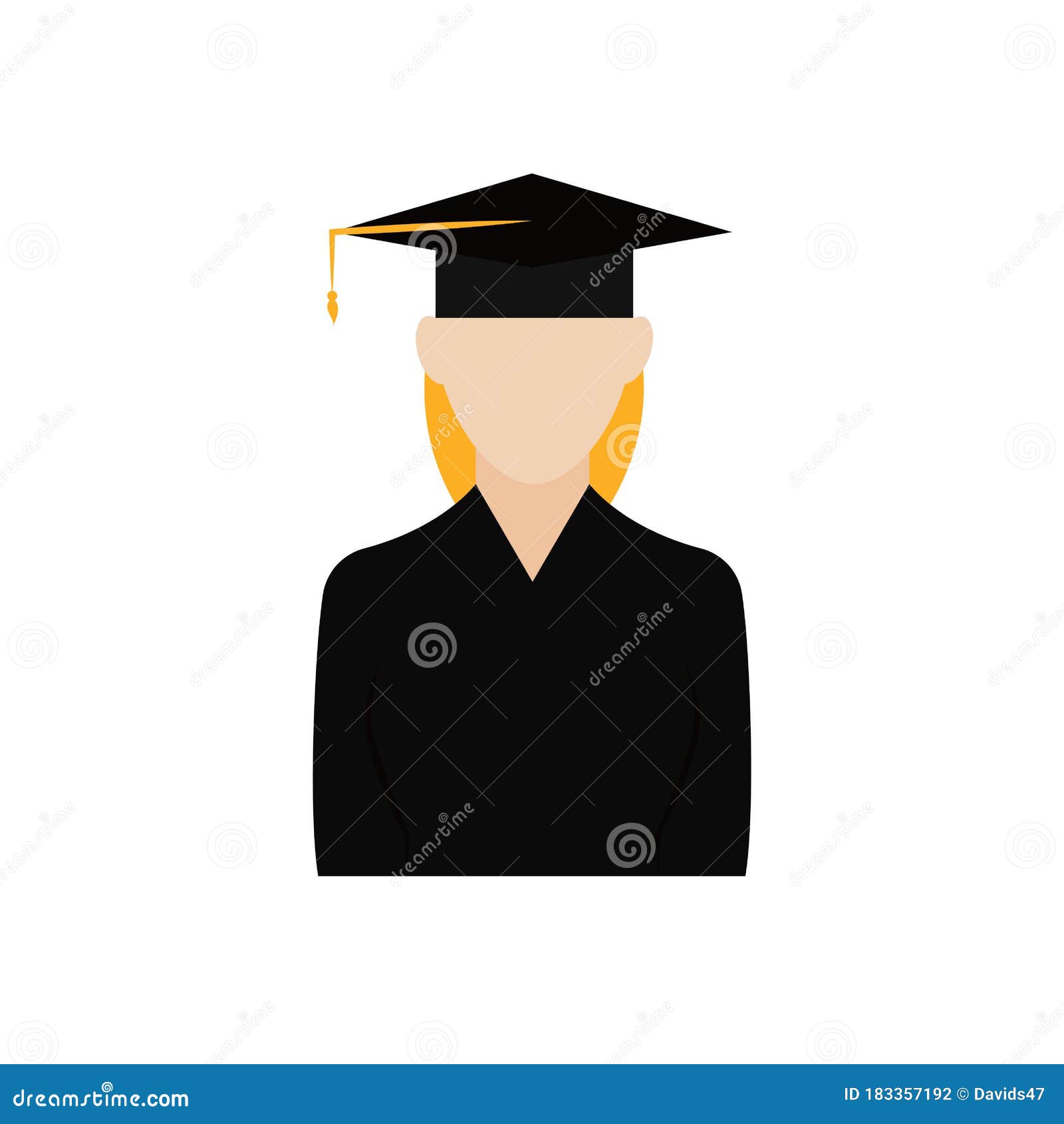 Isolated Graduate Student Icon Stock Vector - Illustration of ...