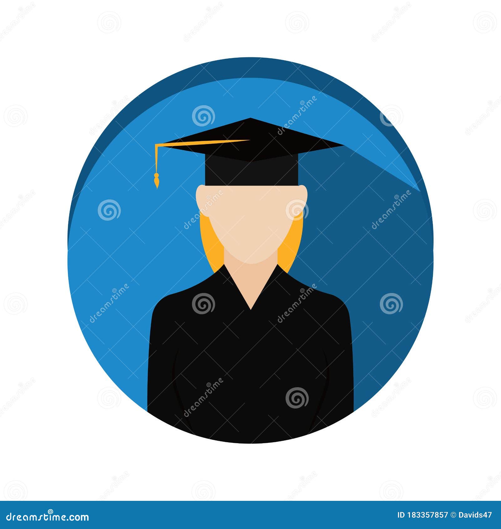 Isolated Graduate Student Icon Stock Vector - Illustration of ...
