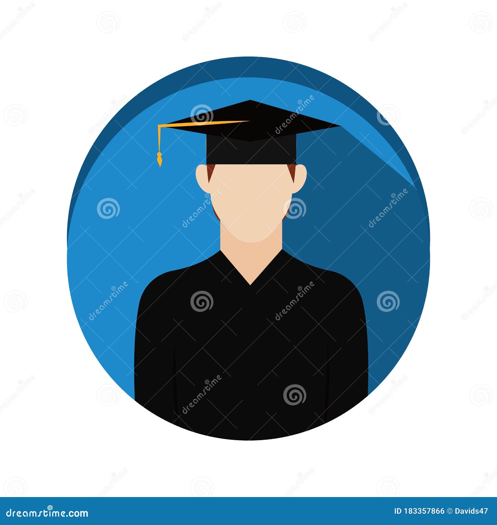 Isolated Graduate Student Icon Stock Vector - Illustration of graduate ...