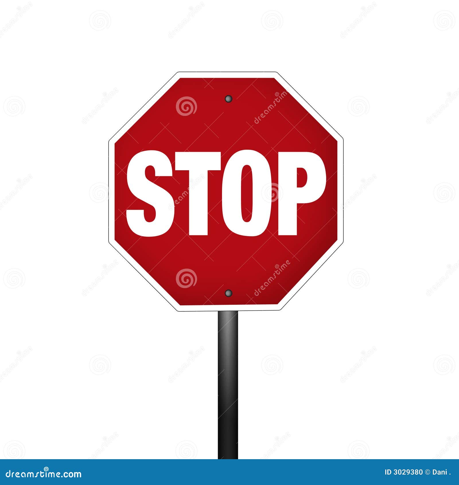 Isolated Graphic Stop Sign Stock Photo - Image: 3029380