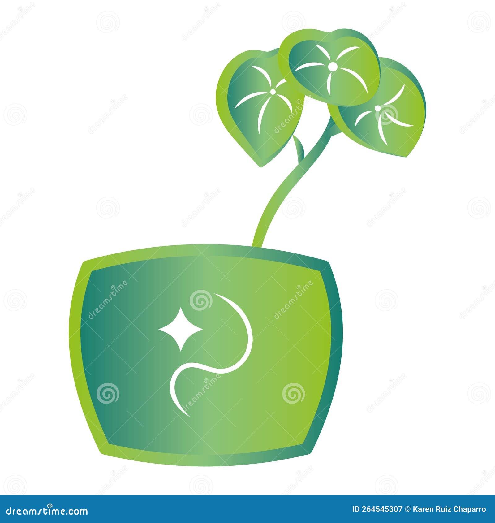 Isolated Green Indoor Plant Icon Vector Stock Vector - Illustration of ...