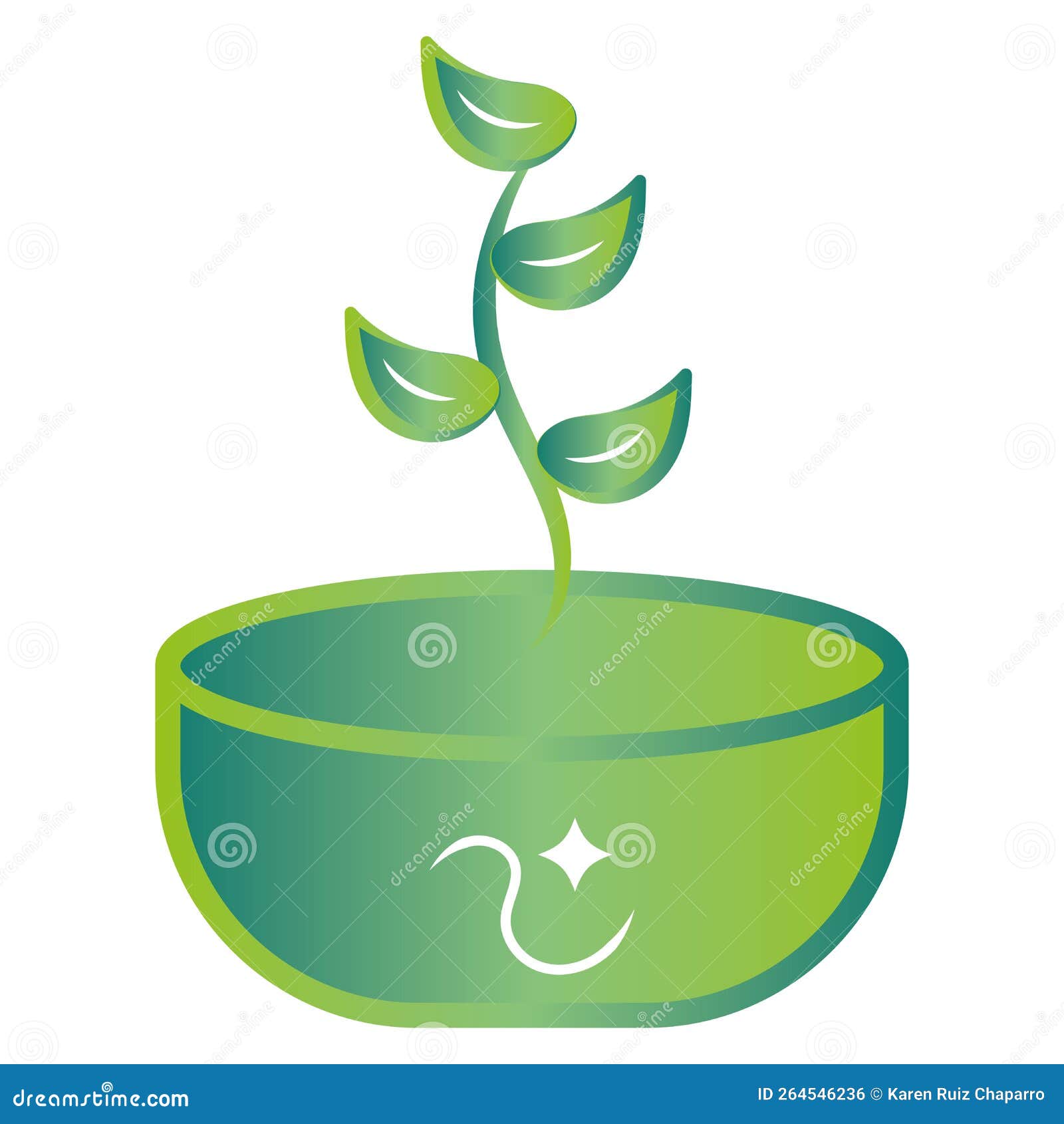 Isolated Green Indoor Plant Icon Vector Stock Vector - Illustration of ...