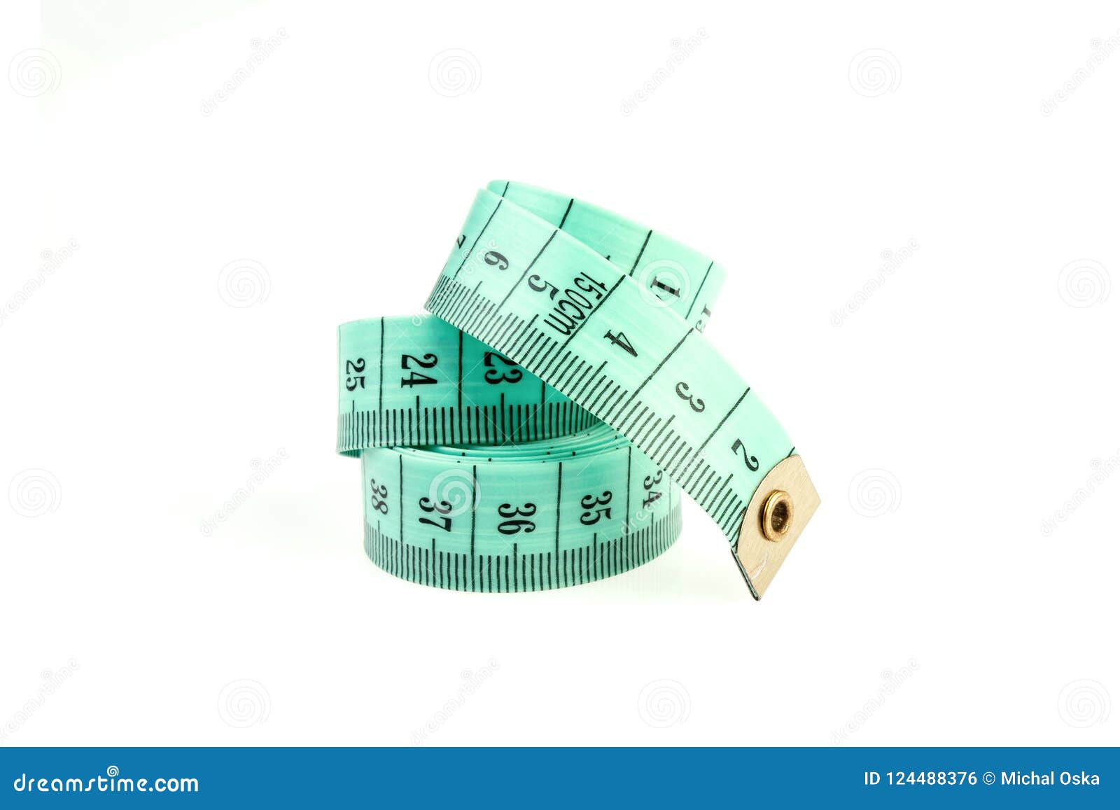 Isolated Measuring Tape on a White Background Stock Photo - Image of ...