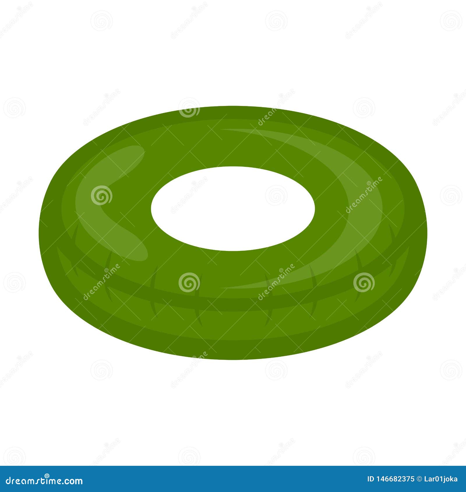Isolated Green Pool Float Toy Image Stock Vector - Illustration of ...