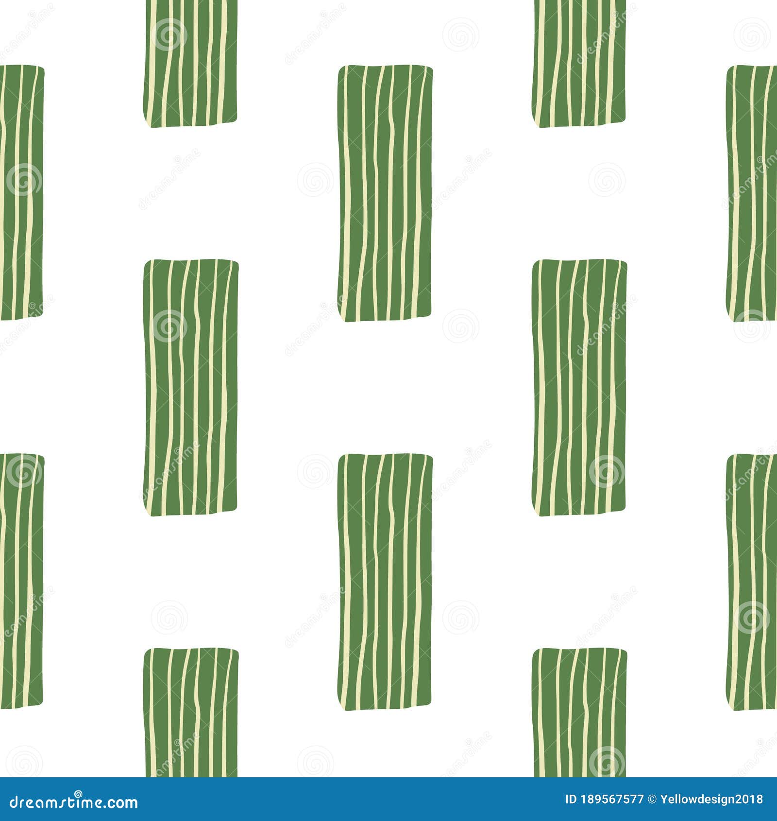 Isolated Green Rectangles with Lines on White Background. Seamless ...