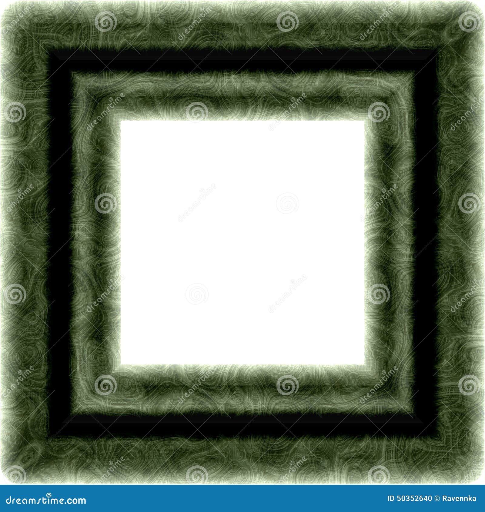 Isolated Green Textured Square Frame Stock Photo - Image of obsolete ...