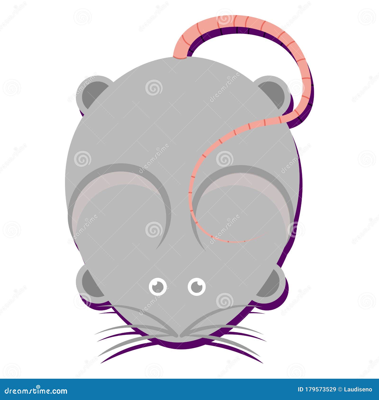 Isolated Grey Mouse Cartoon Stock Vector - Illustration of cute, design ...