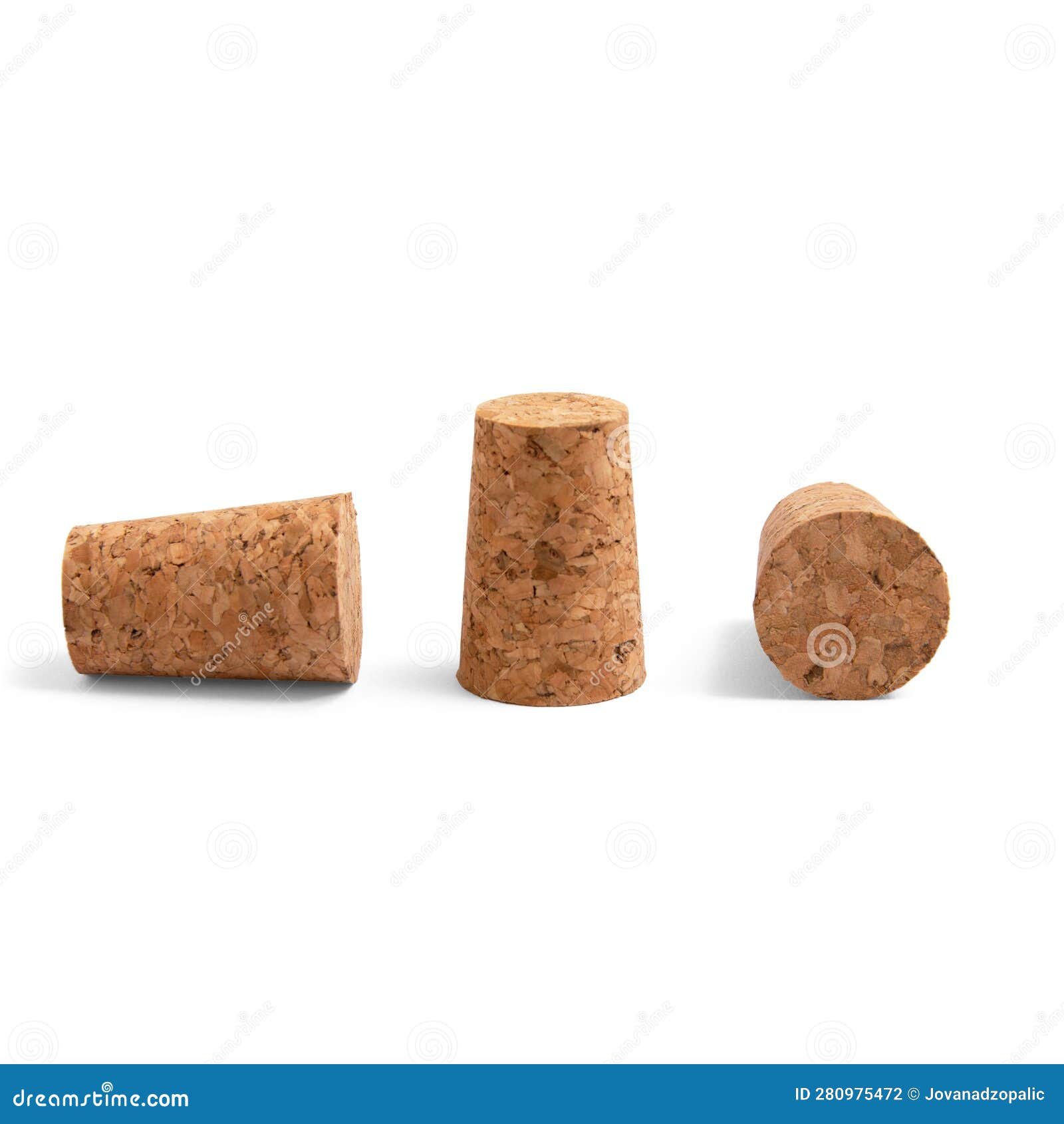 Isolated Group of Corks on White Background Stock Photo - Image of ...