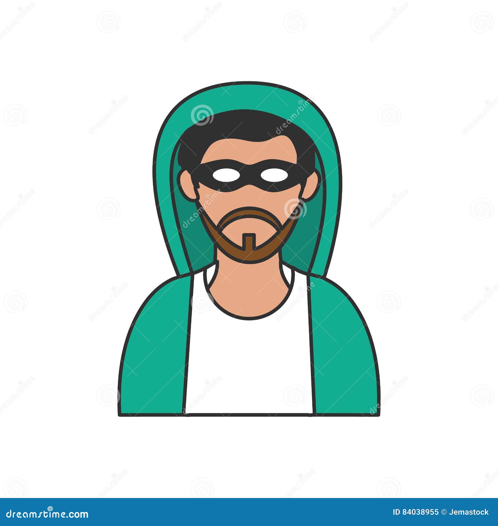3D Hacker Cartoon Isolated On Transparent Background Stock Photo ...