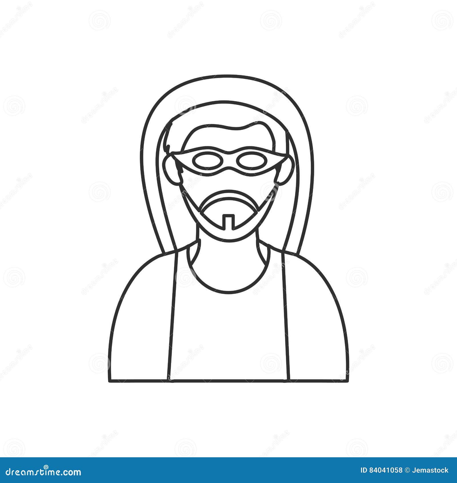 3D Hacker Cartoon Isolated On Transparent Background Stock Photo ...