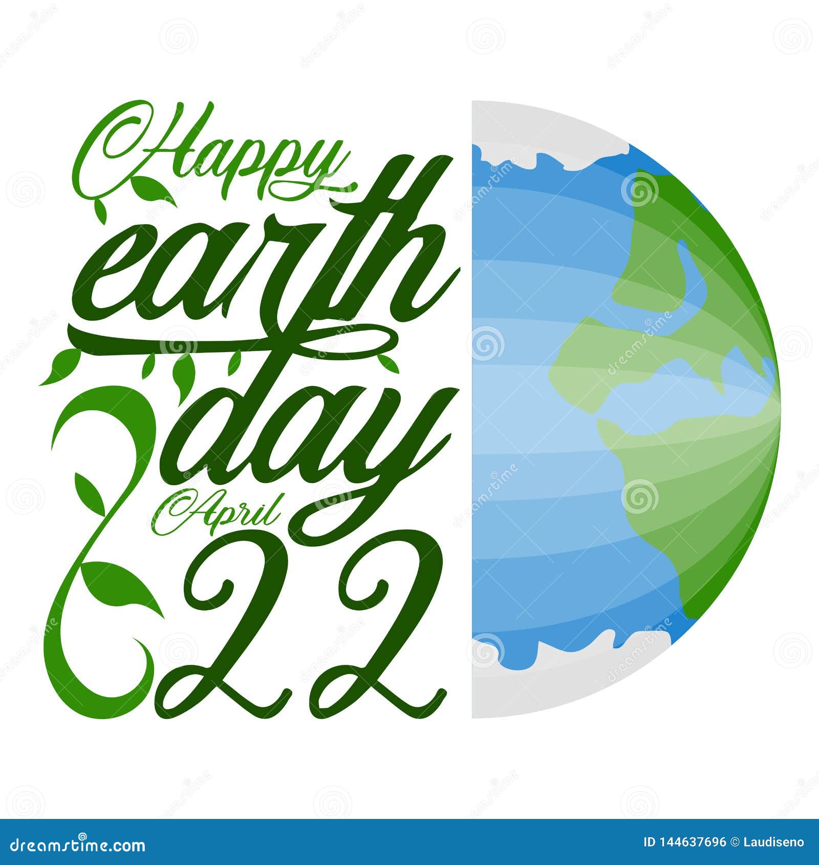 Isolated Half Earth with Text Stock Vector - Illustration of natural ...