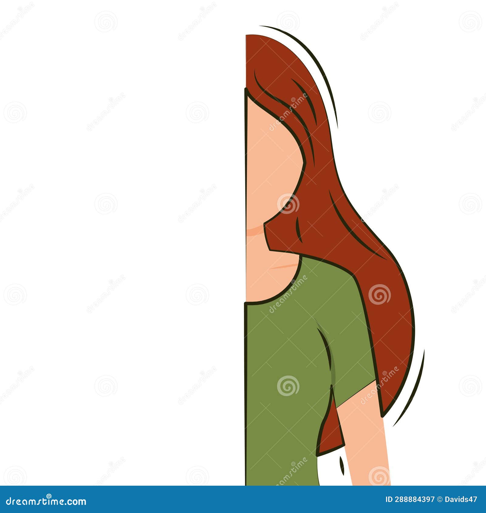 Isolated Half of a Woman Body Icon Vector Stock Vector - Illustration ...