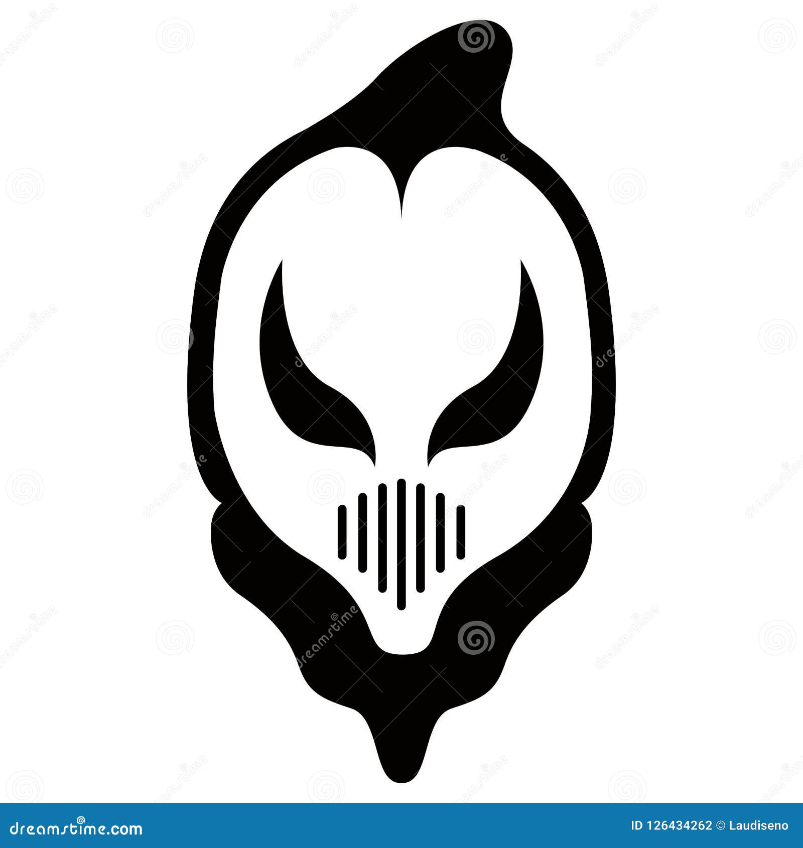 Isolated Halloween Ghost Mask Stock Vector - Illustration of ...