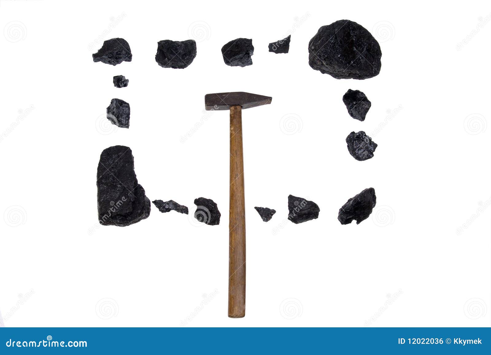 Isolated Hammer Coal, Carbon Nuggets Stock Photo - Image of isolated ...