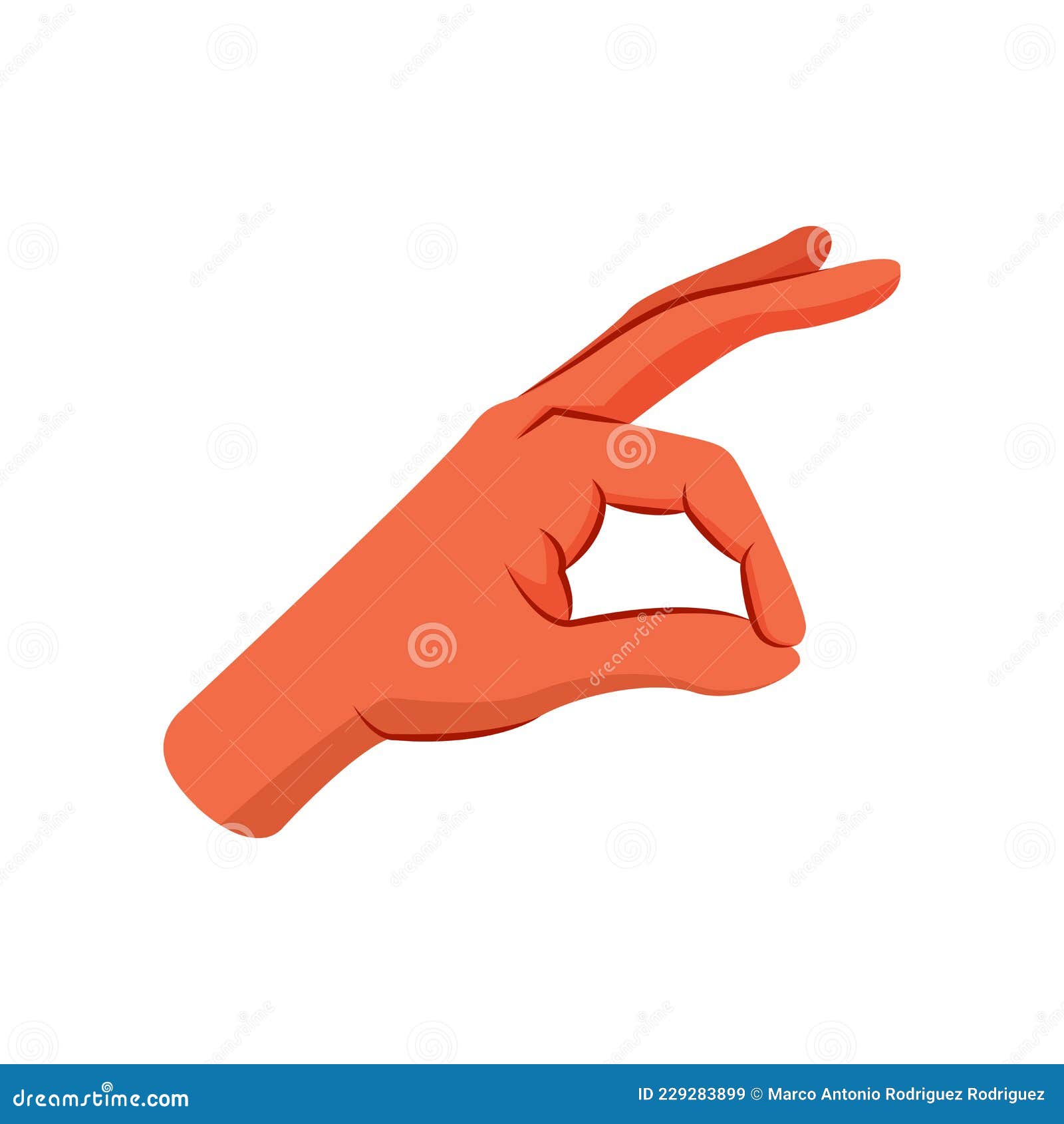 Isolated Hand Doing Sign Language Stock Vector - Illustration of ...