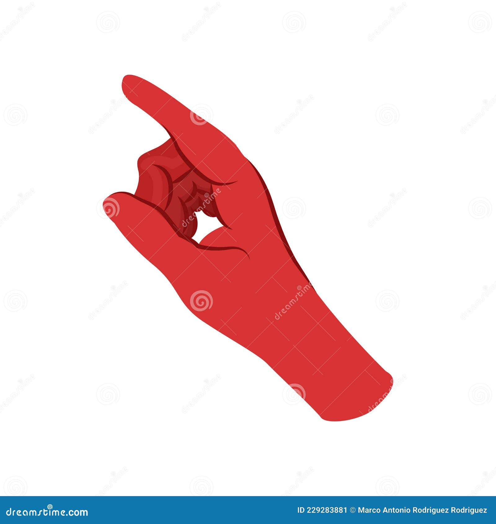 Isolated Hand Doing Sign Language Stock Vector - Illustration of ...