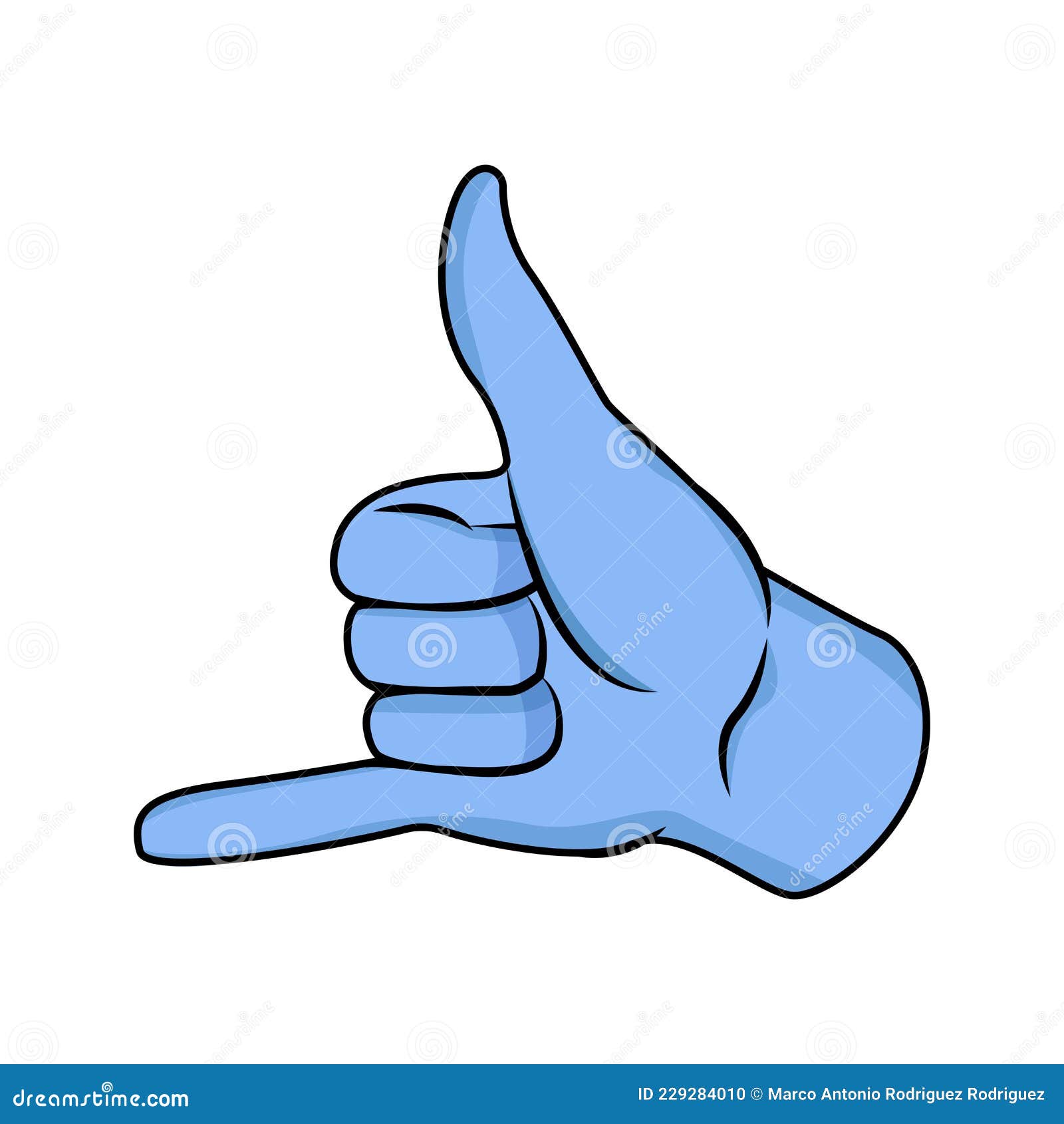 Isolated Hand Doing Sign Language Stock Vector - Illustration of ...