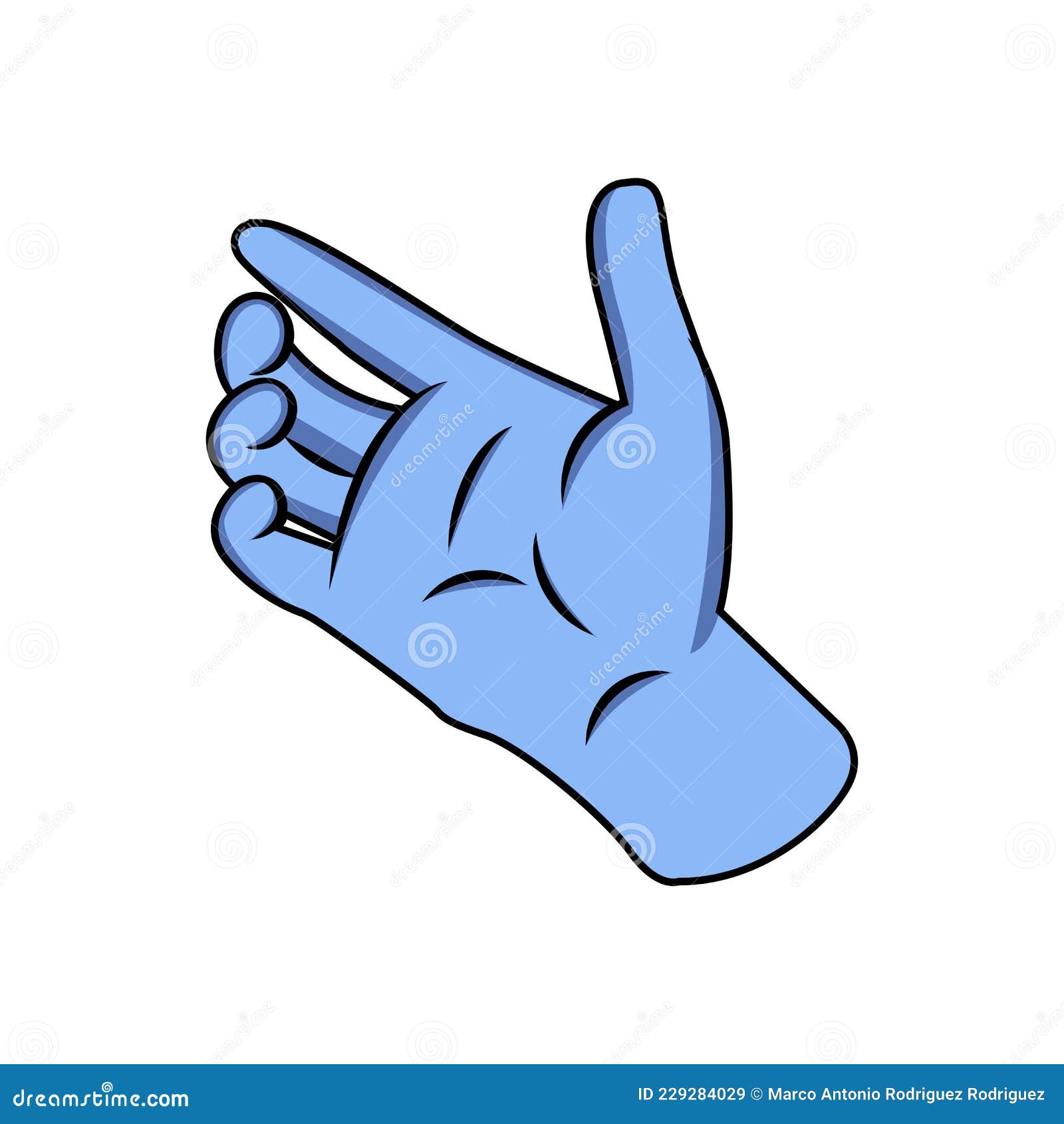 Isolated Hand Doing Sign Language Stock Vector - Illustration of ...