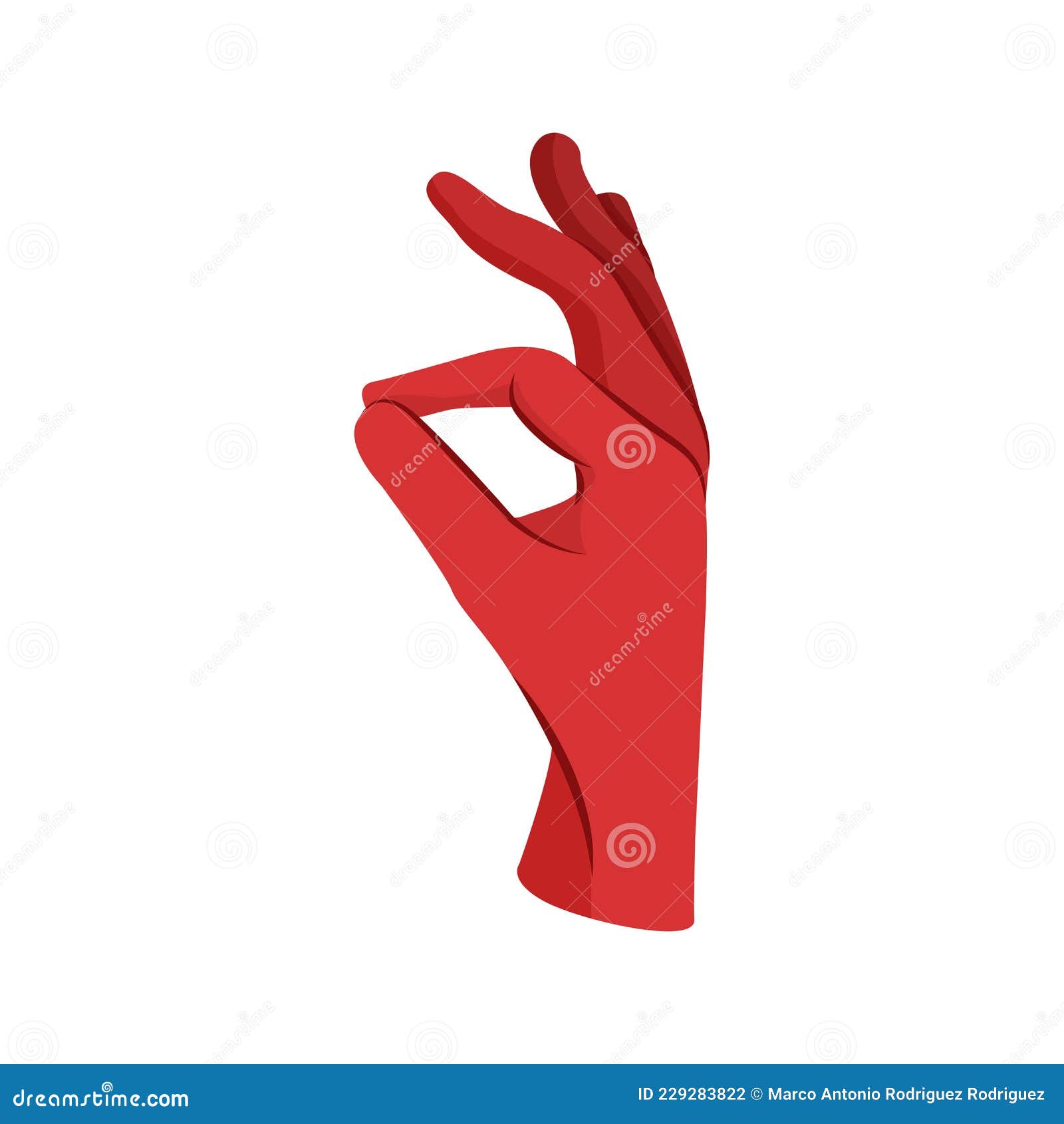 Isolated Hand Doing Sign Language Stock Vector - Illustration of ...