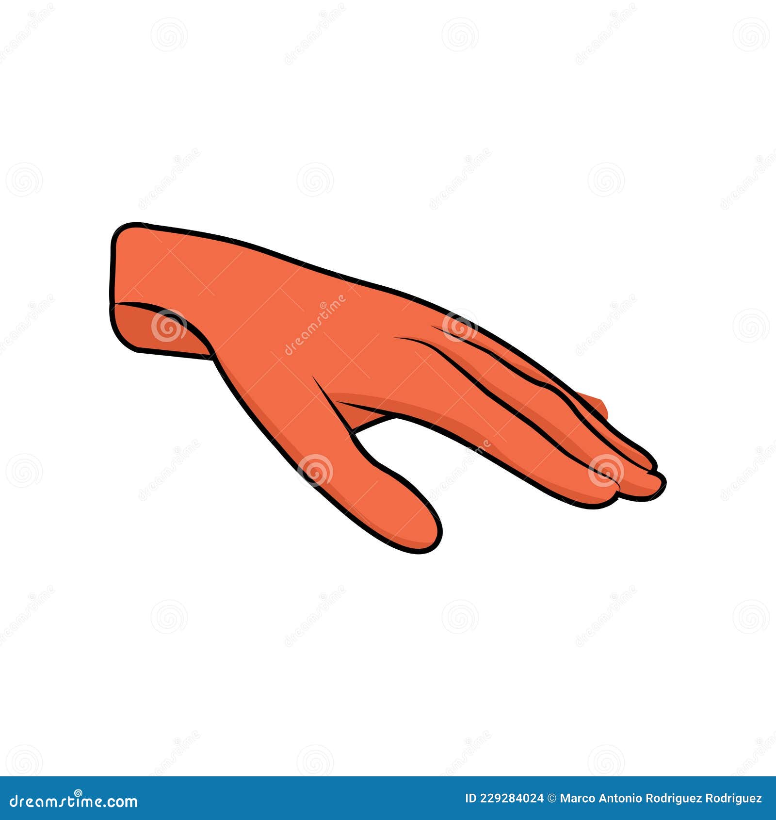 Isolated Hand Doing Sign Language Stock Vector - Illustration of symbol ...