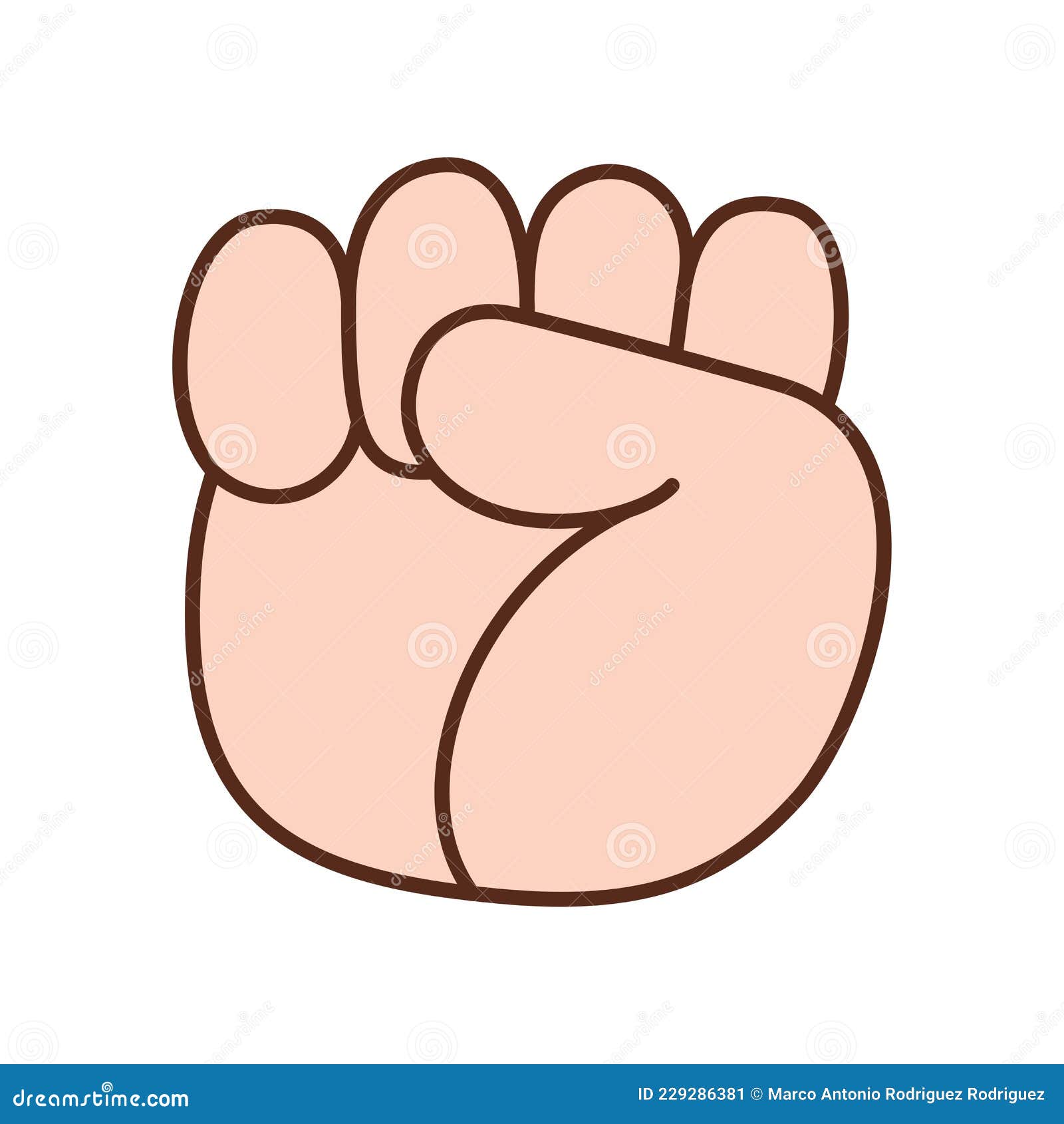 Isolated Hand Doing Sign Language Stock Vector - Illustration of ...
