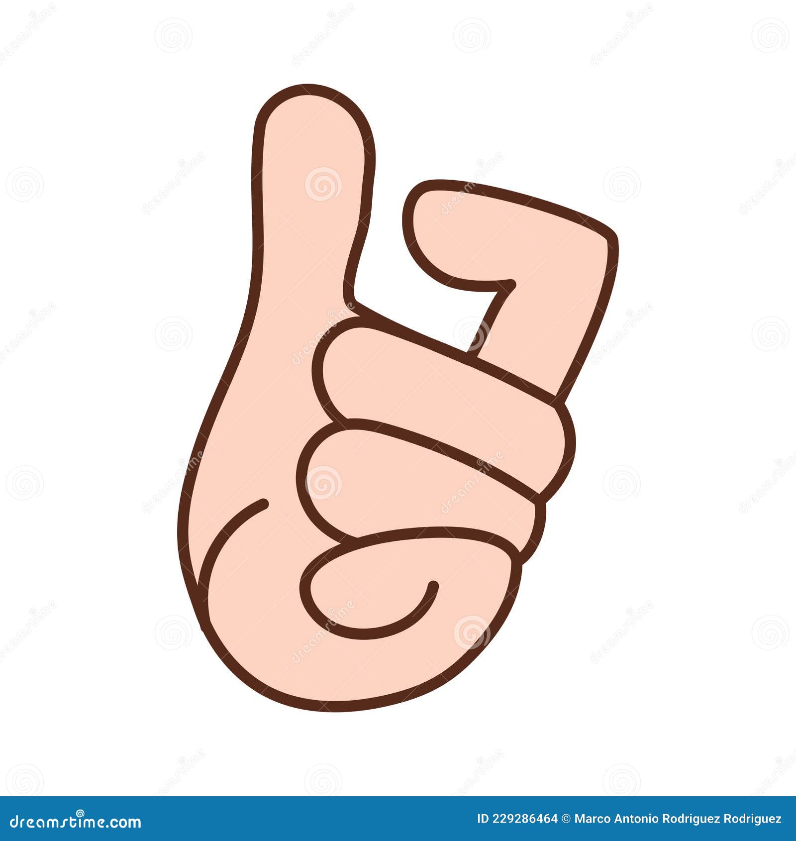 Isolated Hand Doing Sign Language Stock Vector - Illustration of finger ...