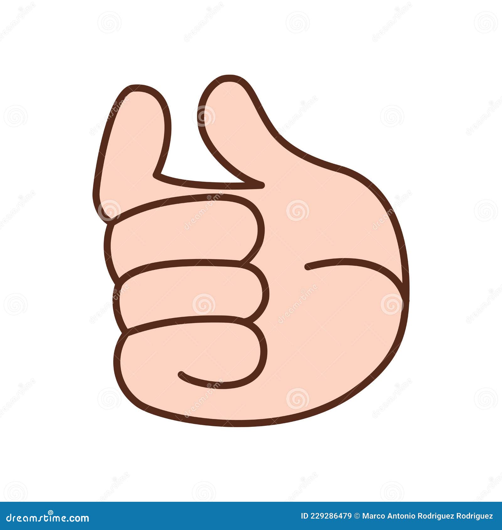 Isolated Hand Doing Sign Language Stock Vector - Illustration of ...