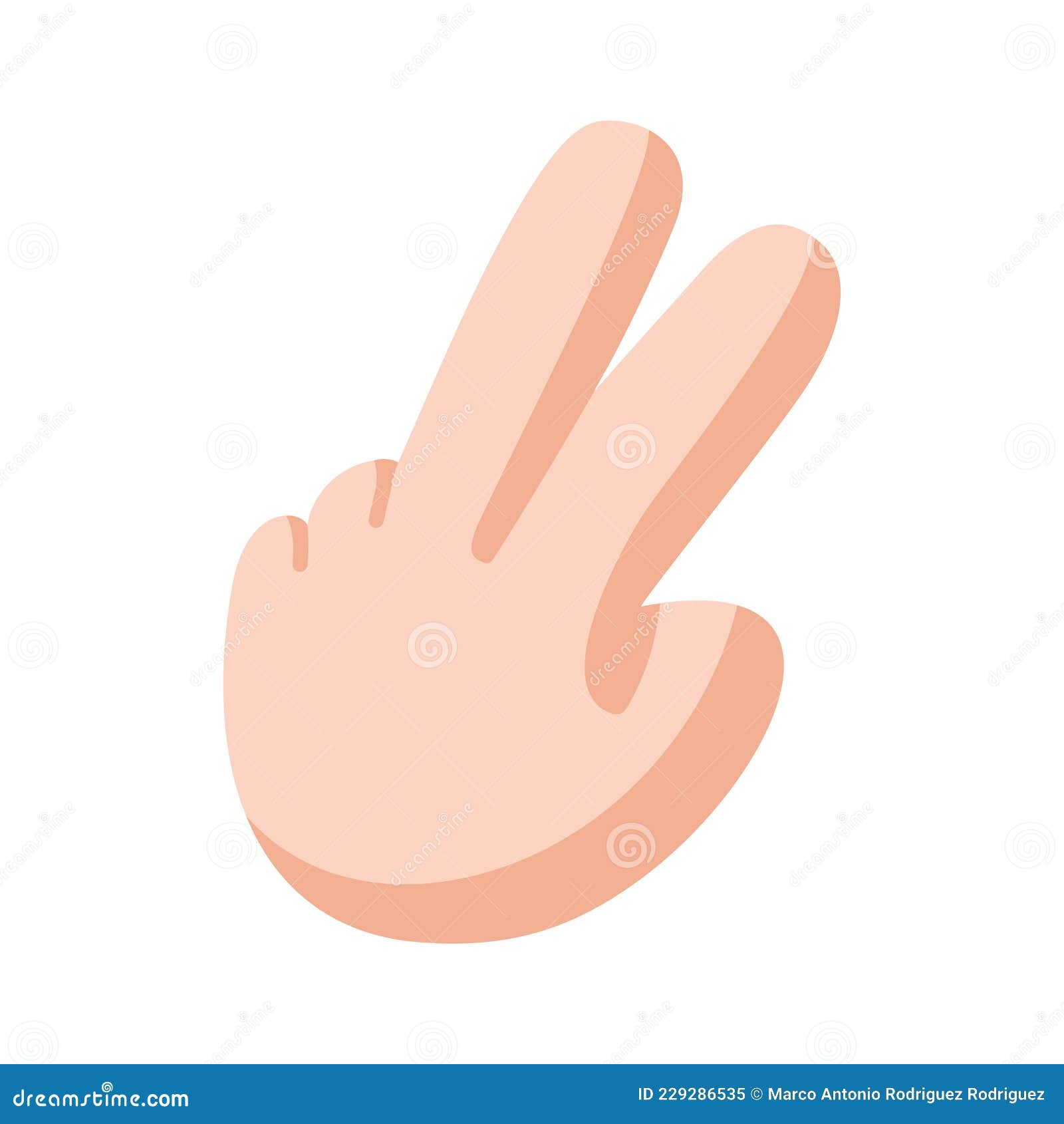 Isolated Hand Doing Sign Language Stock Vector - Illustration of ...