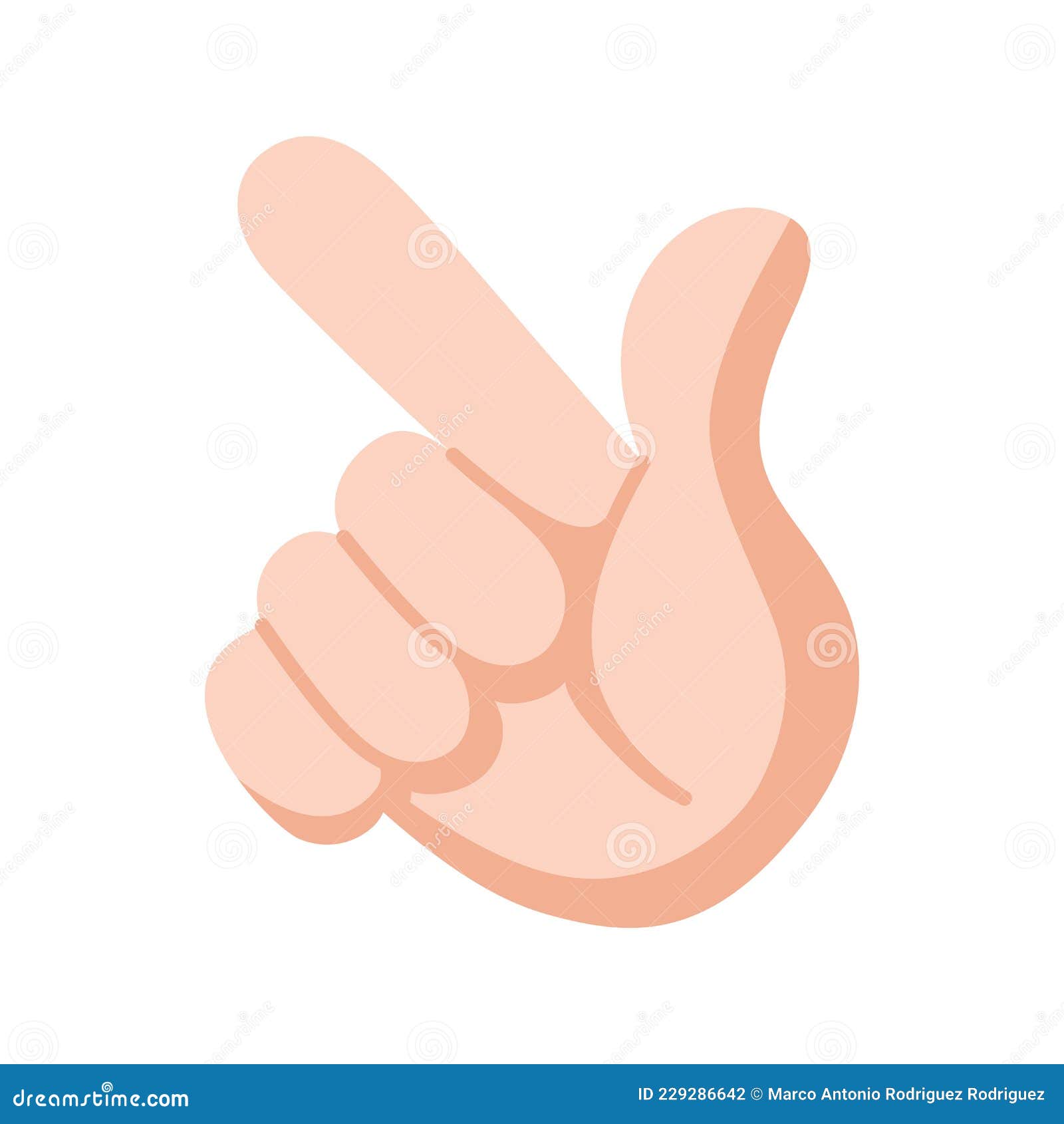 Isolated Hand Doing Sign Language Stock Vector - Illustration of learn ...