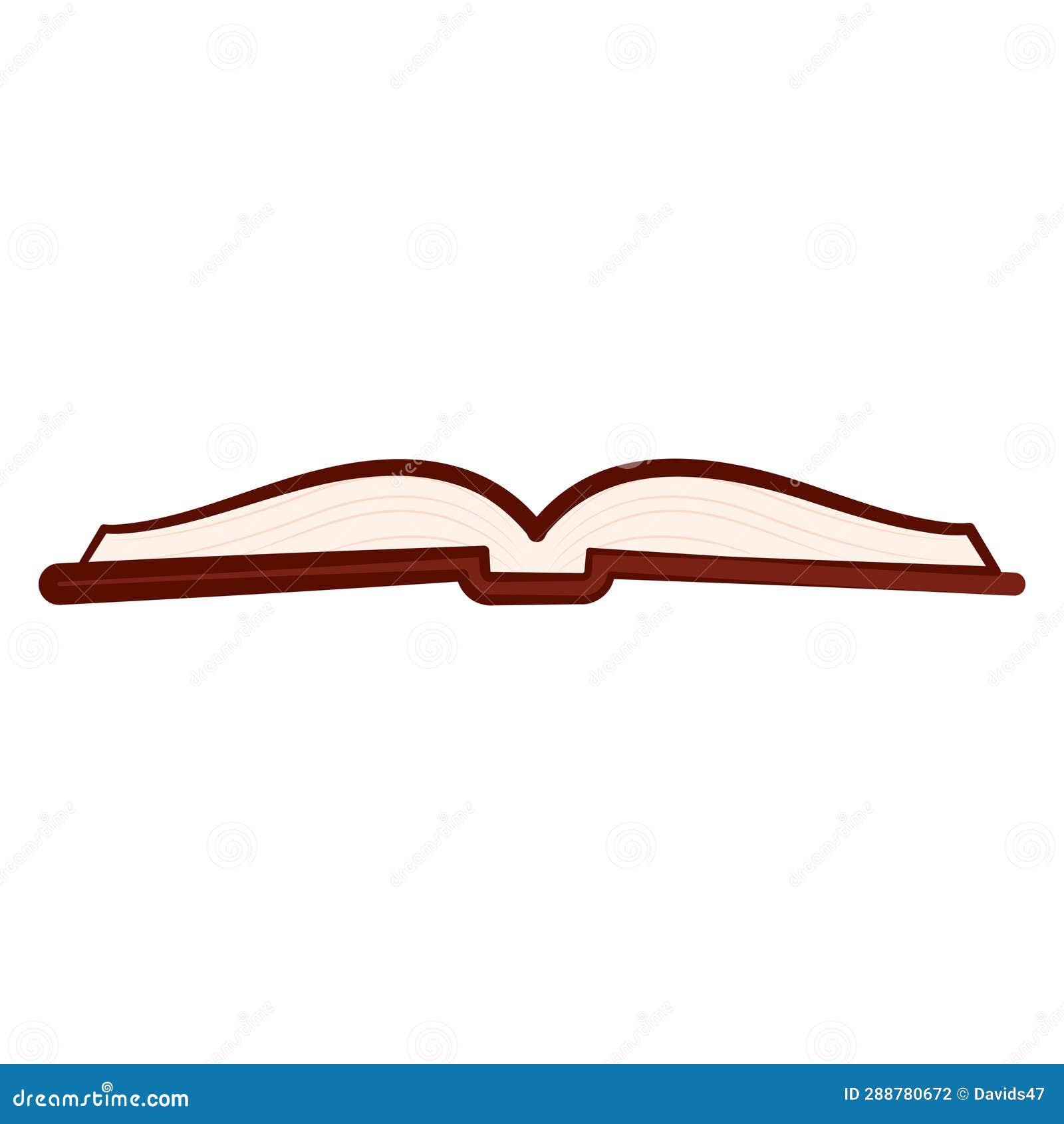 Isolated Hand Drawn Open Book Vector Stock Illustration - Illustration ...