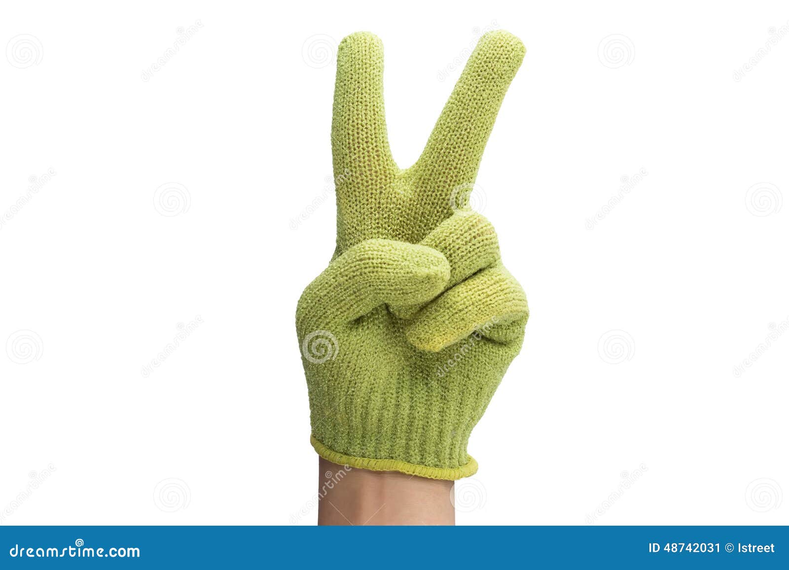Isolated hand in glove stock image. Image of female, human - 48742031
