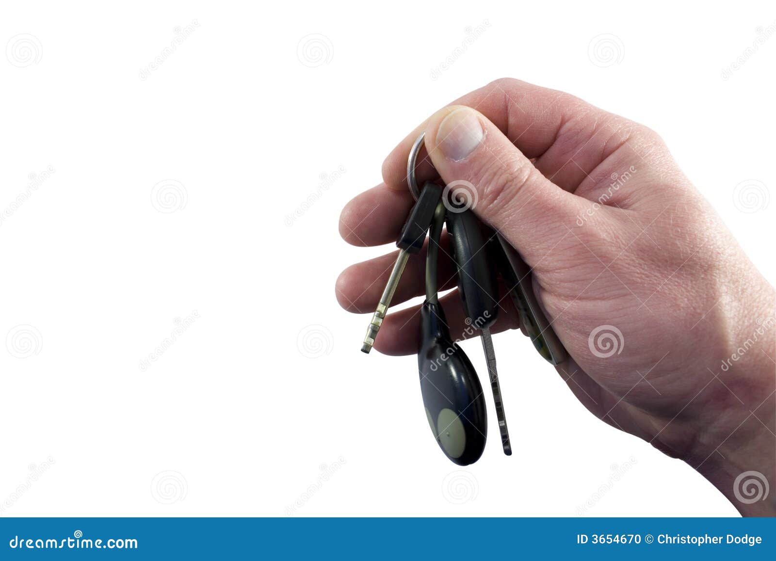 Isolated hand holding keys stock photo. Image of clipping - 3654670