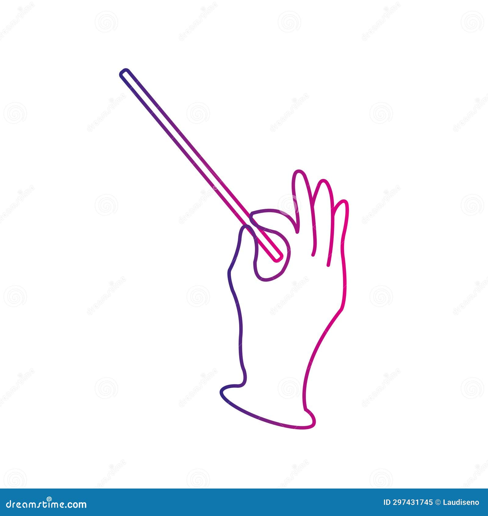 Isolated Hand Holding a Magician Hand Magic Icon Vector Stock ...