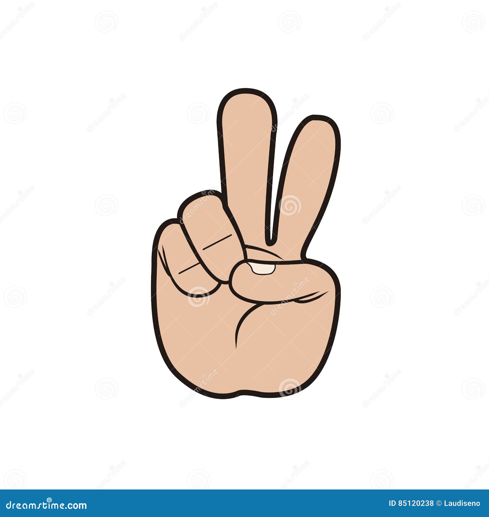 Isolated hand signal stock illustration. Illustration of icon - 85120238