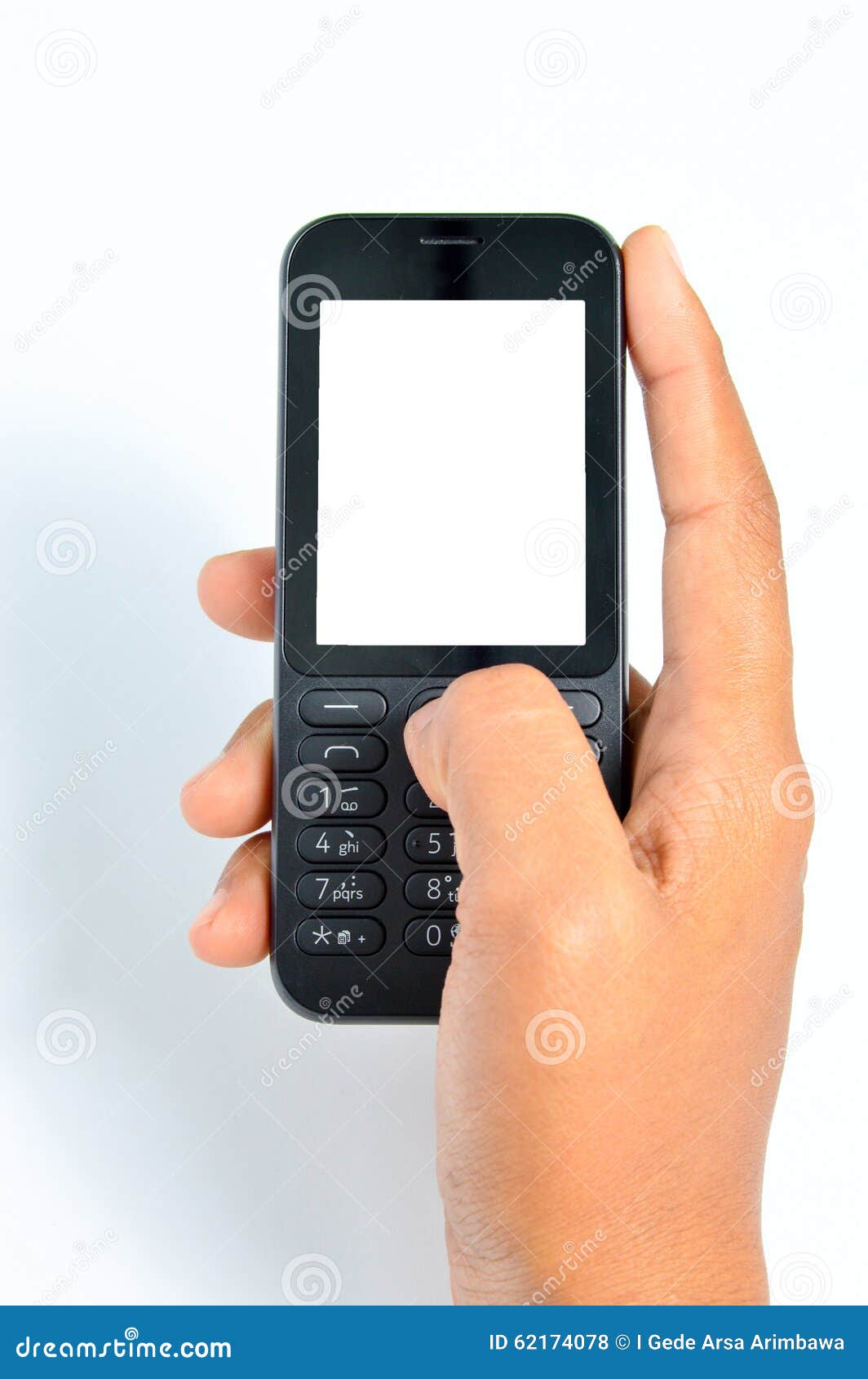 Isolated Hand Using Handphone Stock Photo - Image of business ...