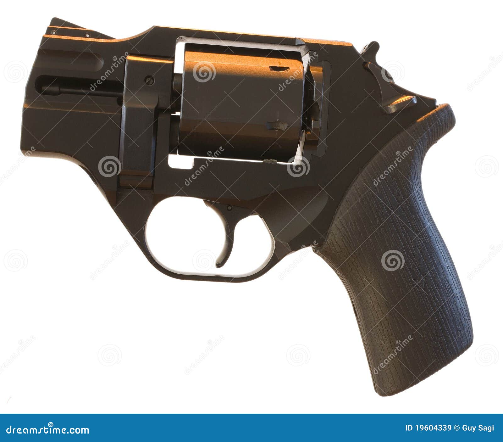 Isolated handgun stock image. Image of gray, grey, black - 19604339