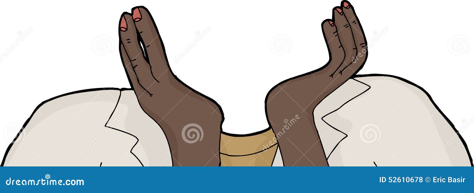Isolated Hands and Shoulders Stock Illustration - Illustration of parts ...
