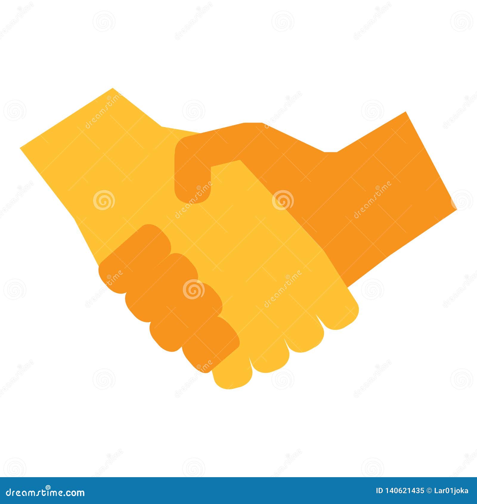 Isolated Handshake Icon. Teamwork Concept Stock Vector - Illustration ...
