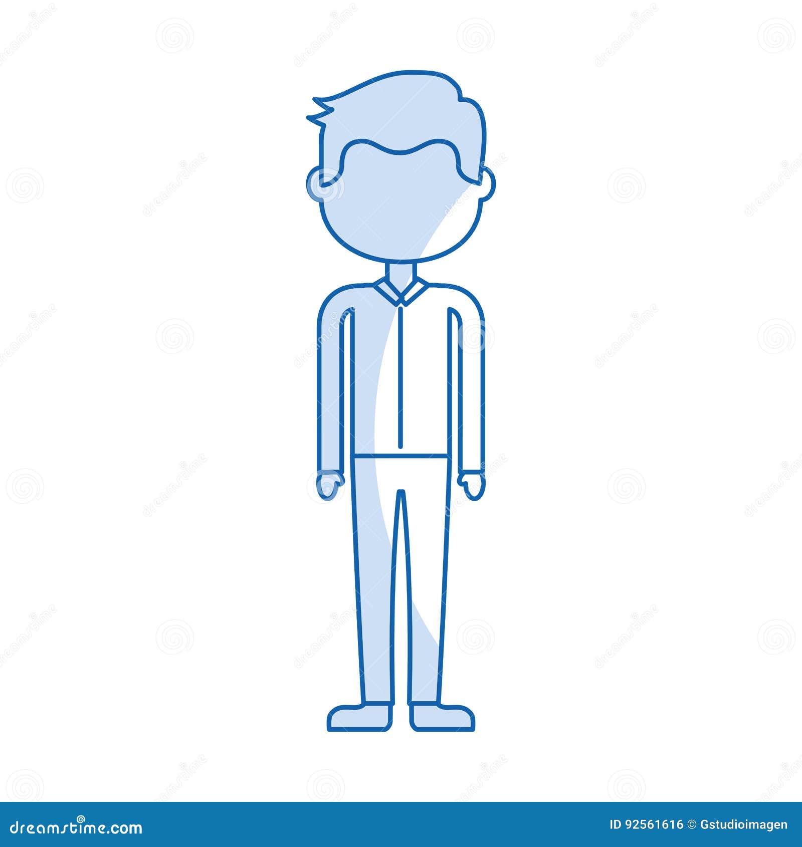 Isolated handsome icon stock vector. Illustration of confident - 92561616