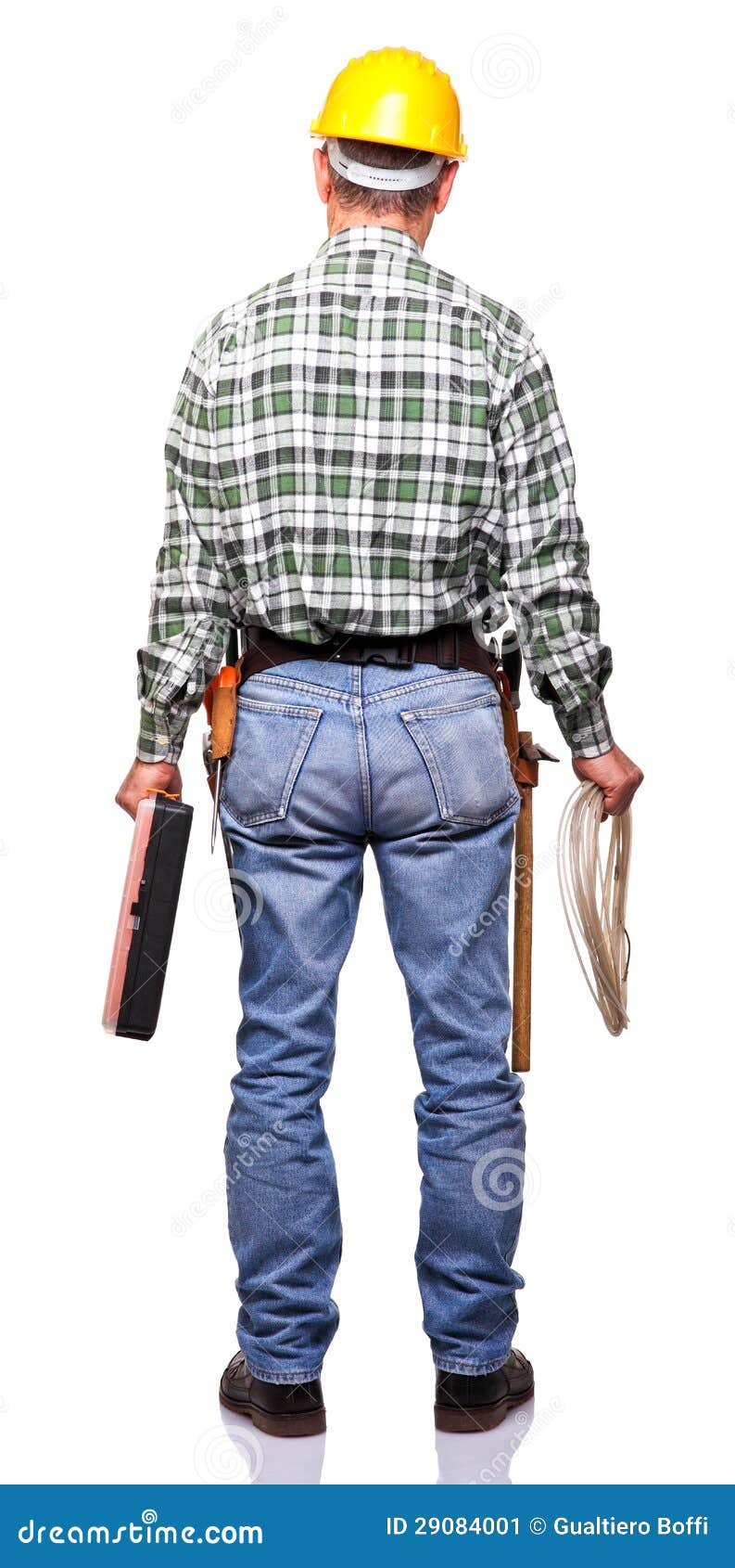 Isolated handyman stock image. Image of handyman, caucasian - 29084001