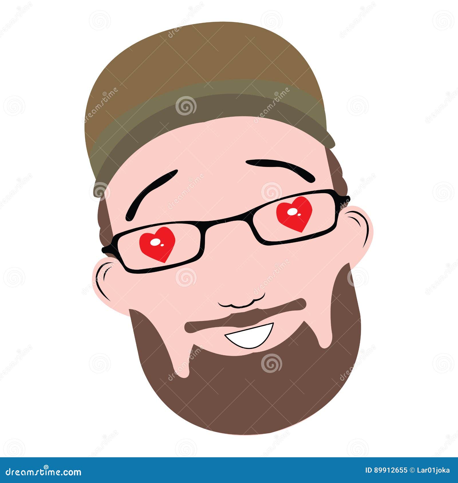 Isolated happy avatar stock vector. Illustration of cheerful - 89912655