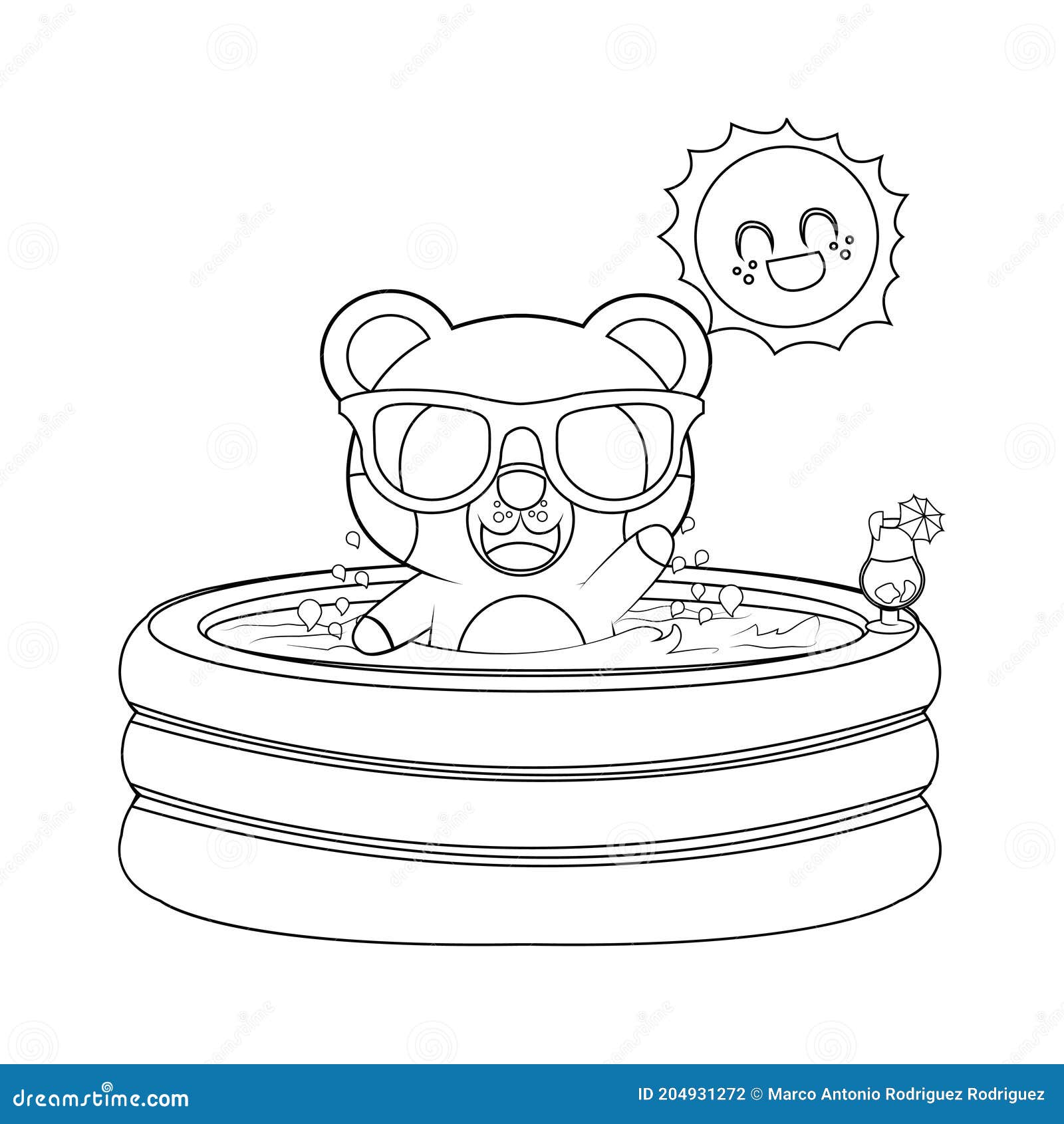 Isolated Happy Bear Cartoon Stock Vector - Illustration of isolated ...