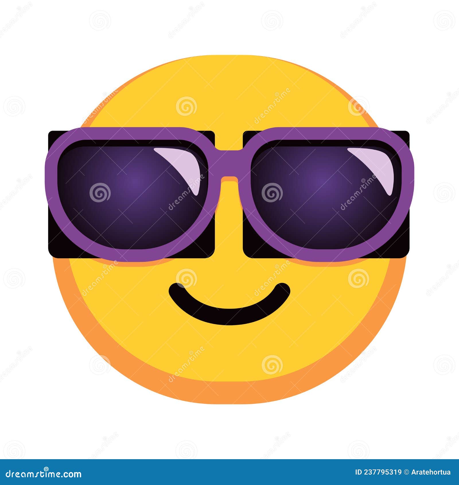 Isolated Happy Colored Emoji Icon Stock Vector - Illustration of happy ...