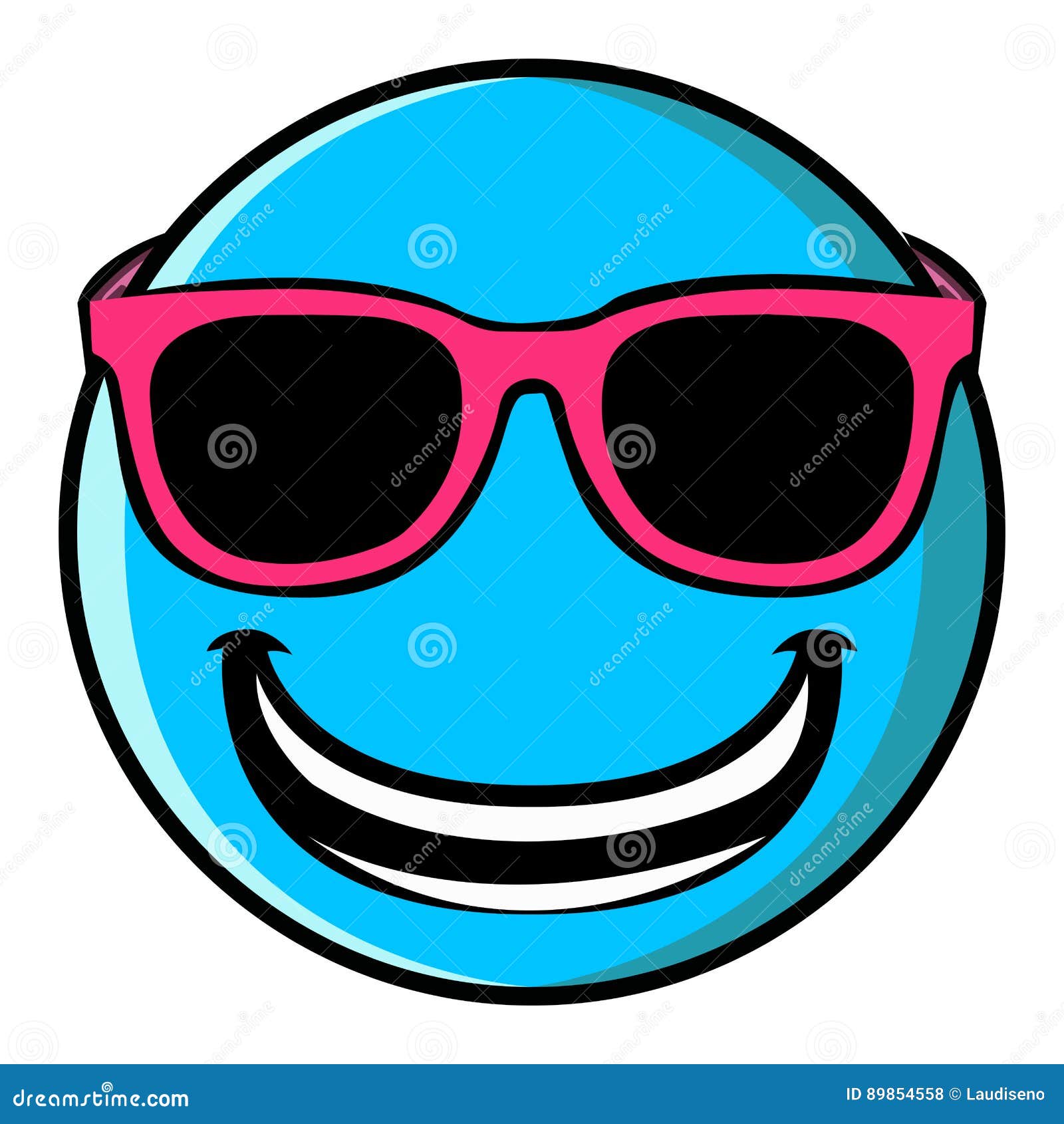 Isolated happy emote stock vector. Illustration of happy - 89854558