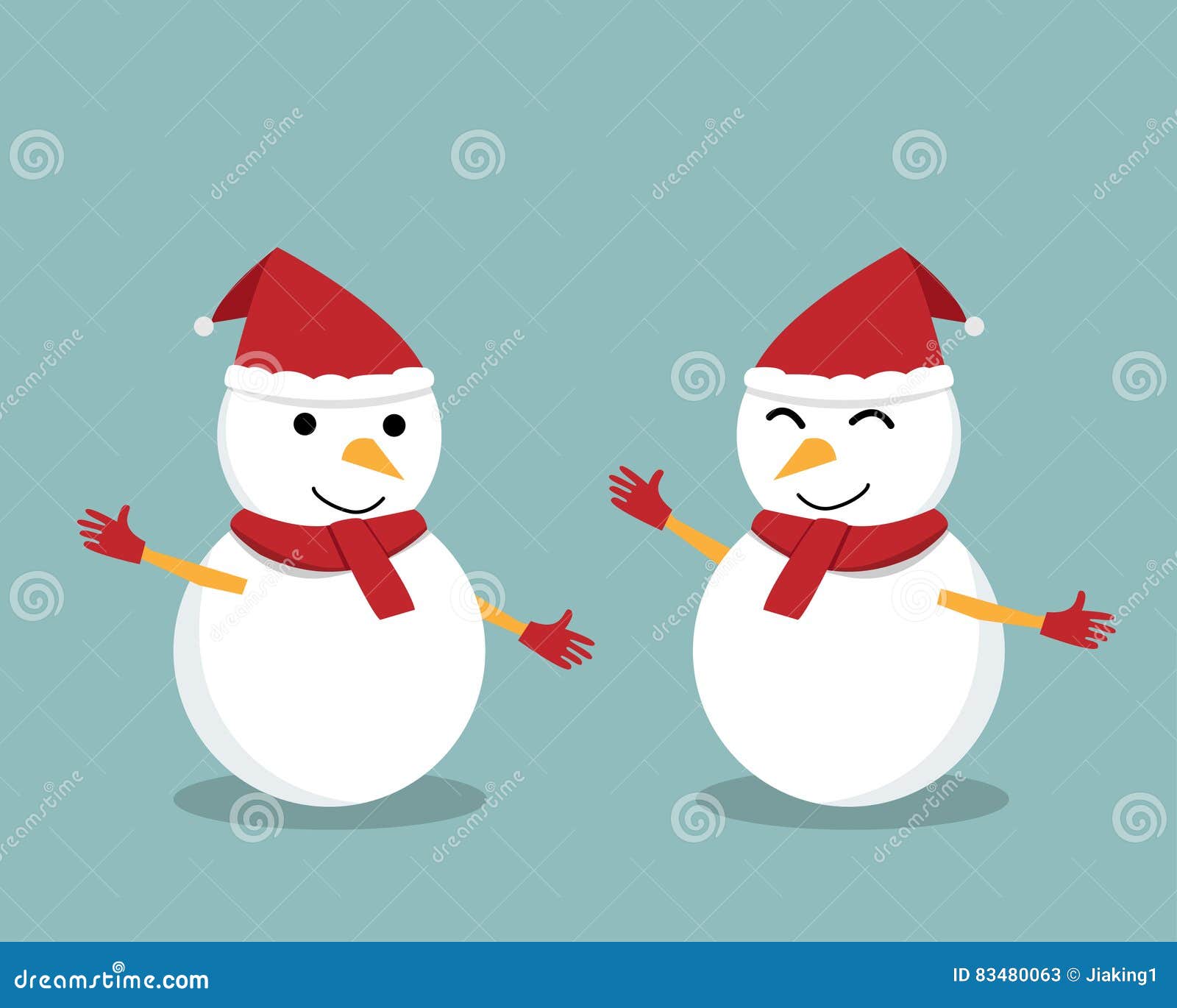 Isolated Happy Snowman for Presentation, Vector Stock Vector ...